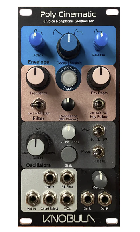 Knobula Poly Cinematic – 8‑Voice, 56‑Oscillator Polyphony in 12 HP ...